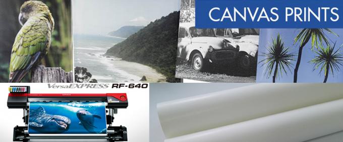 Glossy Polyester Artist Canvas Roll , Inkjet Printable Canvas Paper ...