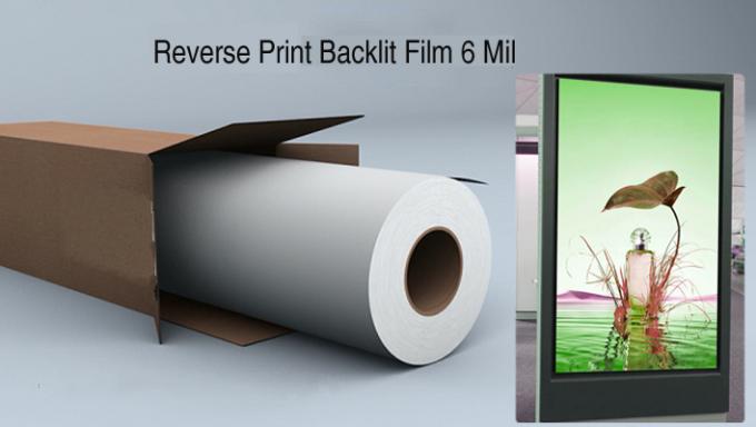 Water - based Matte Reverse Print Backlit Film 6 Mil for Lightbox Display