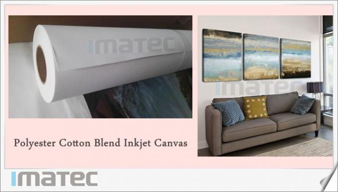 High Definition Aqueous Poly Cotton Printable Indoor Inkjet Canvas Roll ...