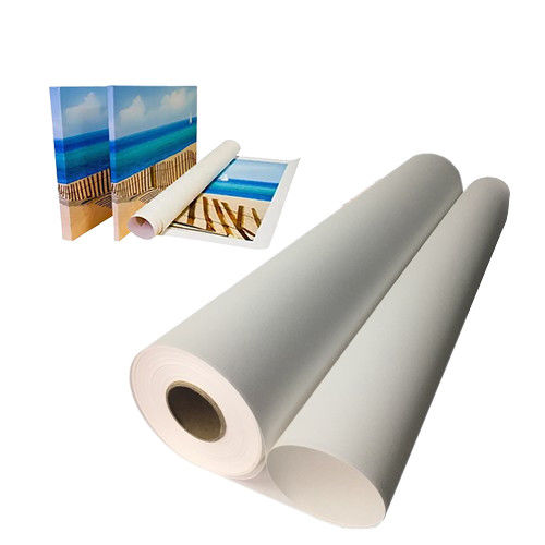 Latex / Eco Solvent Inkjet Poly Cotton Canvas Matte Finish For Large ...