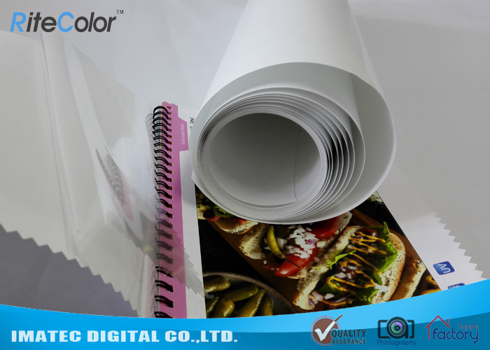Eco Solvent PP Synthetic Paper , Adhesive Matte Polypropylene Film Rolls