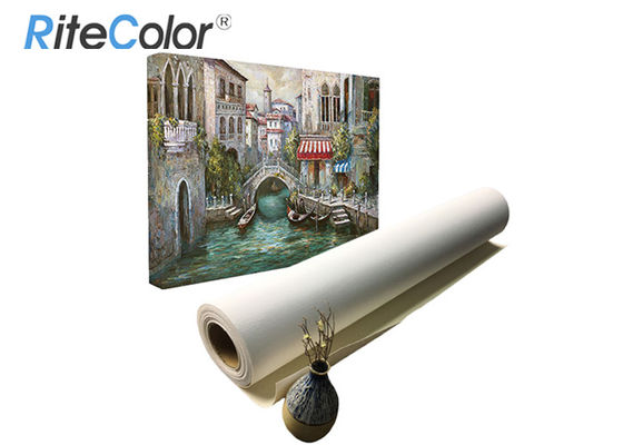 Water Based Inkjet Printable Canvas / 100% Cotton Art Canvas Rolls ...