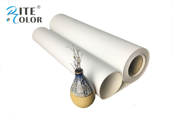 Digital Printing Cotton Fabric , Large Format 320gsm Printable Canvas Paper